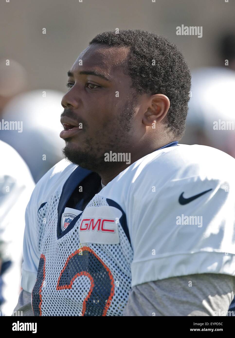 Englewood, Colorado, USA. 2nd Aug, 2015. Broncos RB C.J. ANDERSON looks ...