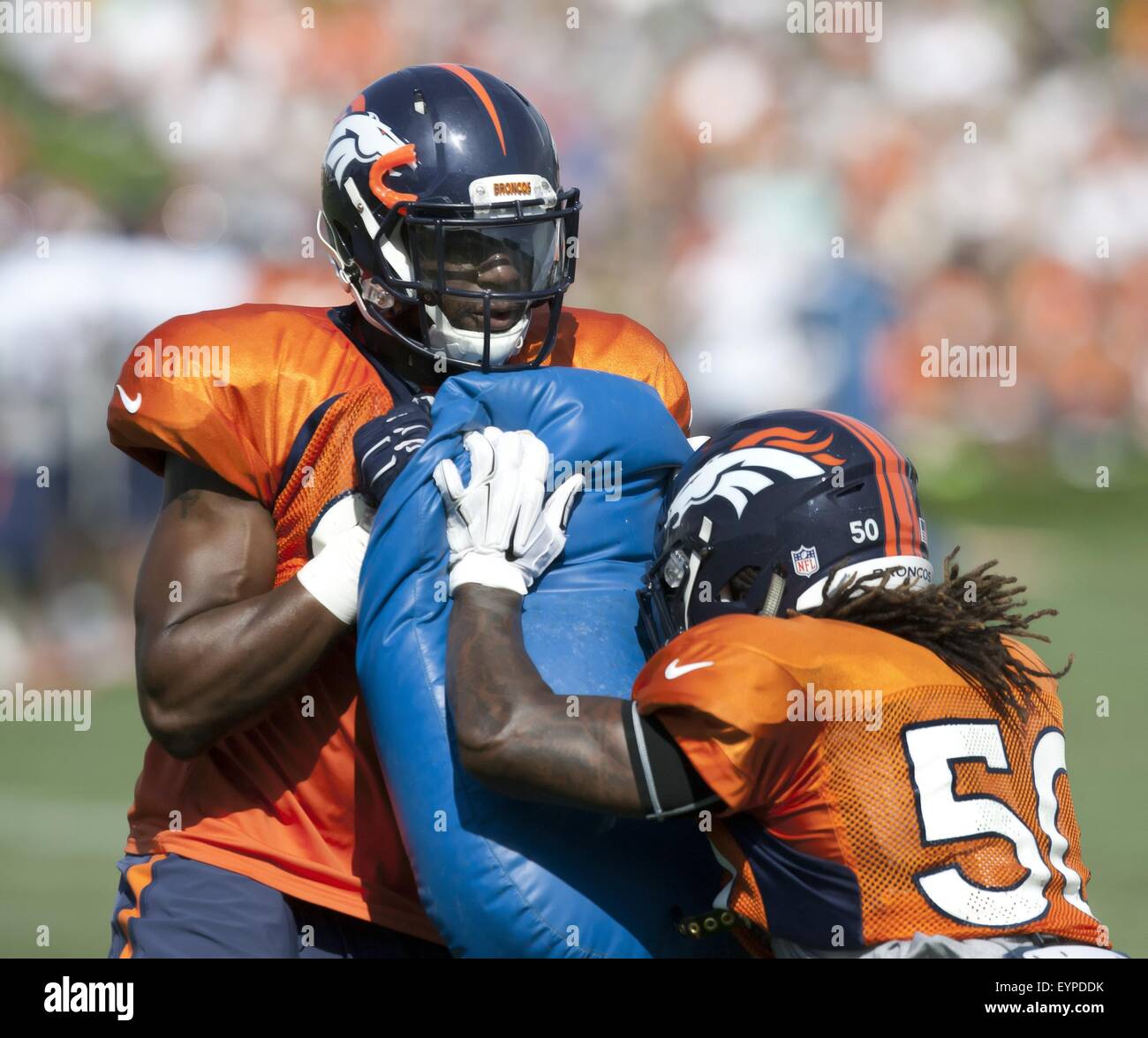 Englewood, Colorado, USA. 2nd Aug, 2015. Broncos ILB REGGIE WALKER ...