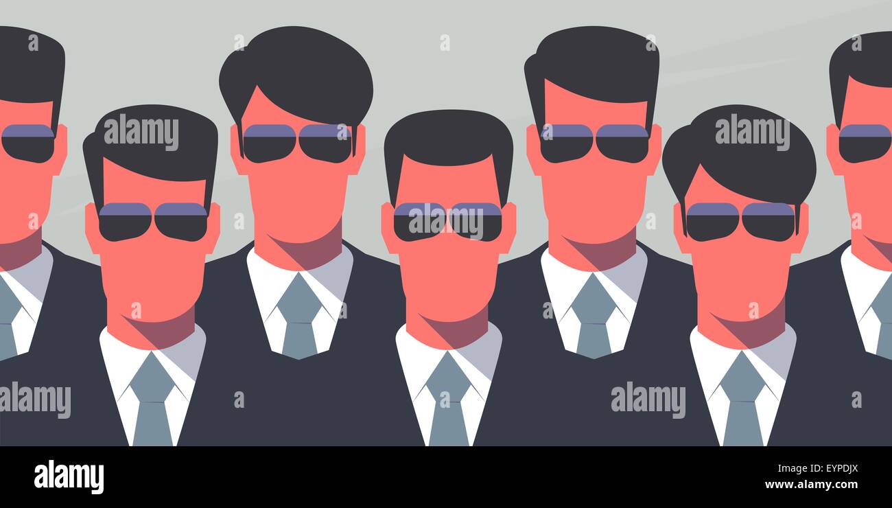 Bodyguard standing security illustration High Resolution Stock ...