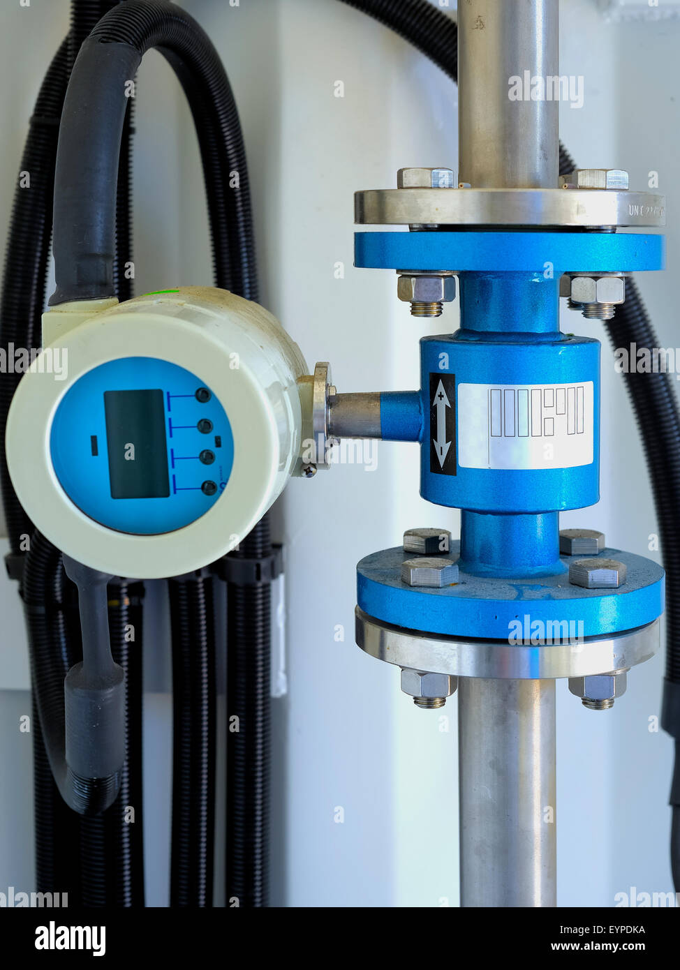 site wastewater treatment system with sensors and indicators Stock ...