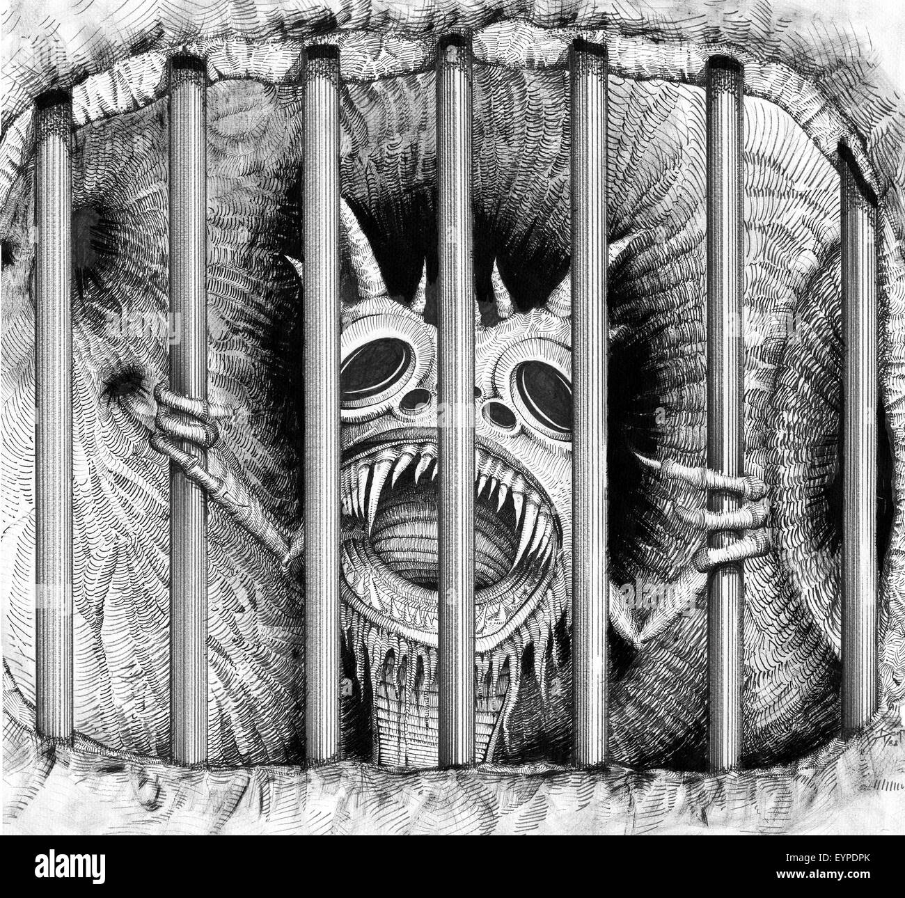 Monster Pen And Ink High Resolution Stock Photography and Images - Alamy