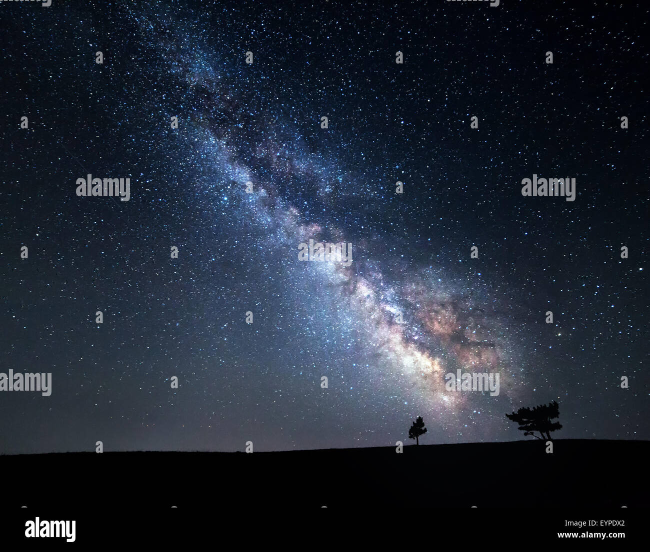 Night sky stars horizontal hi-res stock photography and images - Alamy