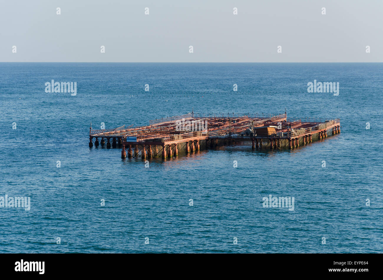 Dalboka Mussels Farm, Kavarna, Bulgaria Stock Photo - Alamy