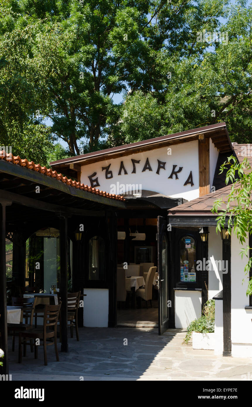 Balgarka Restaurant, Kavarna, Bulgaria Stock Photo - Alamy
