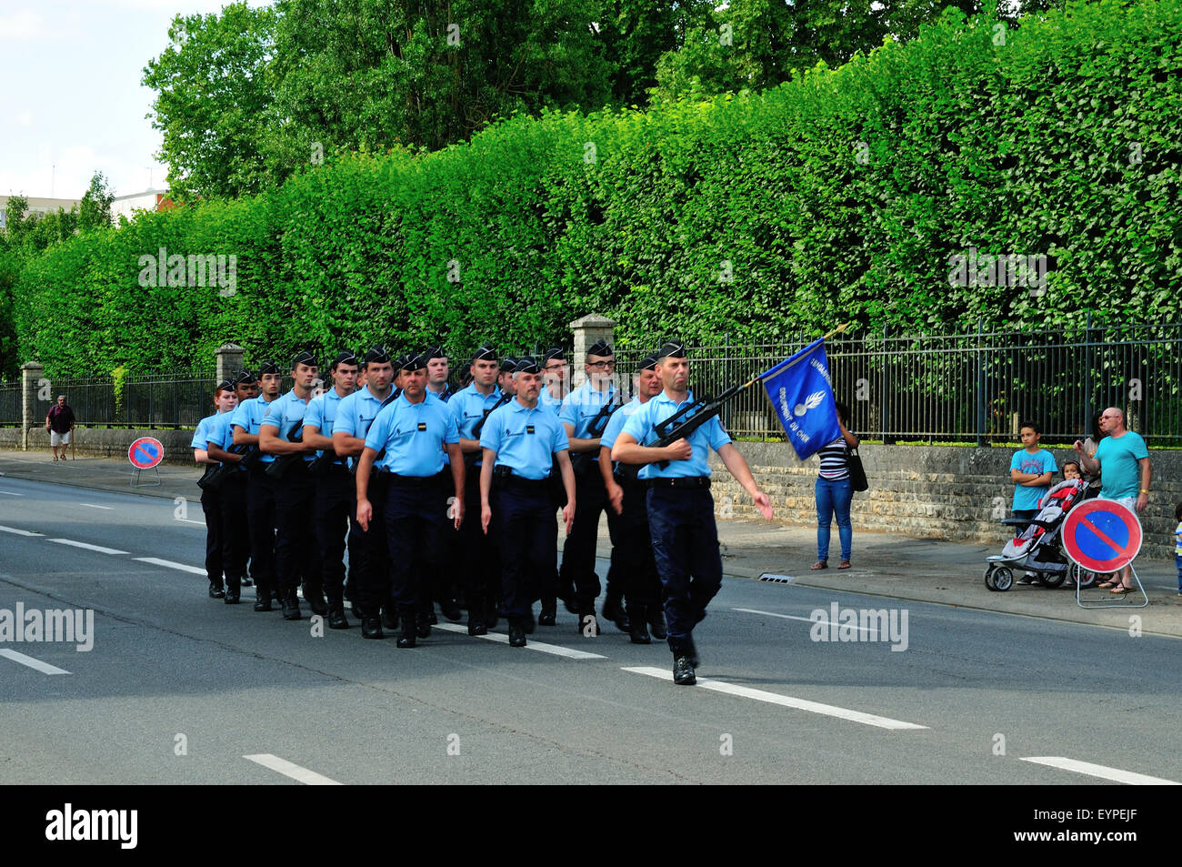 14th July Parade in Bourges, France Stock Photo - Alamy