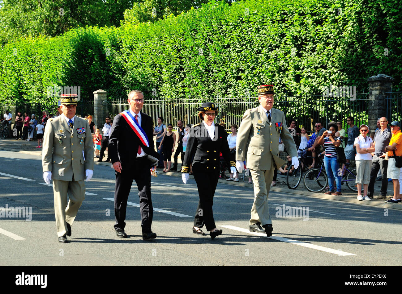 14th July Parade in Bourges, France Stock Photo - Alamy