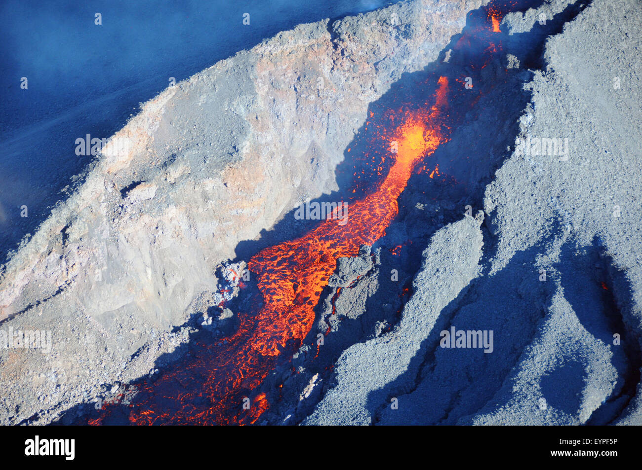 Is the active volcano on the island of reunion hi-res stock photography ...