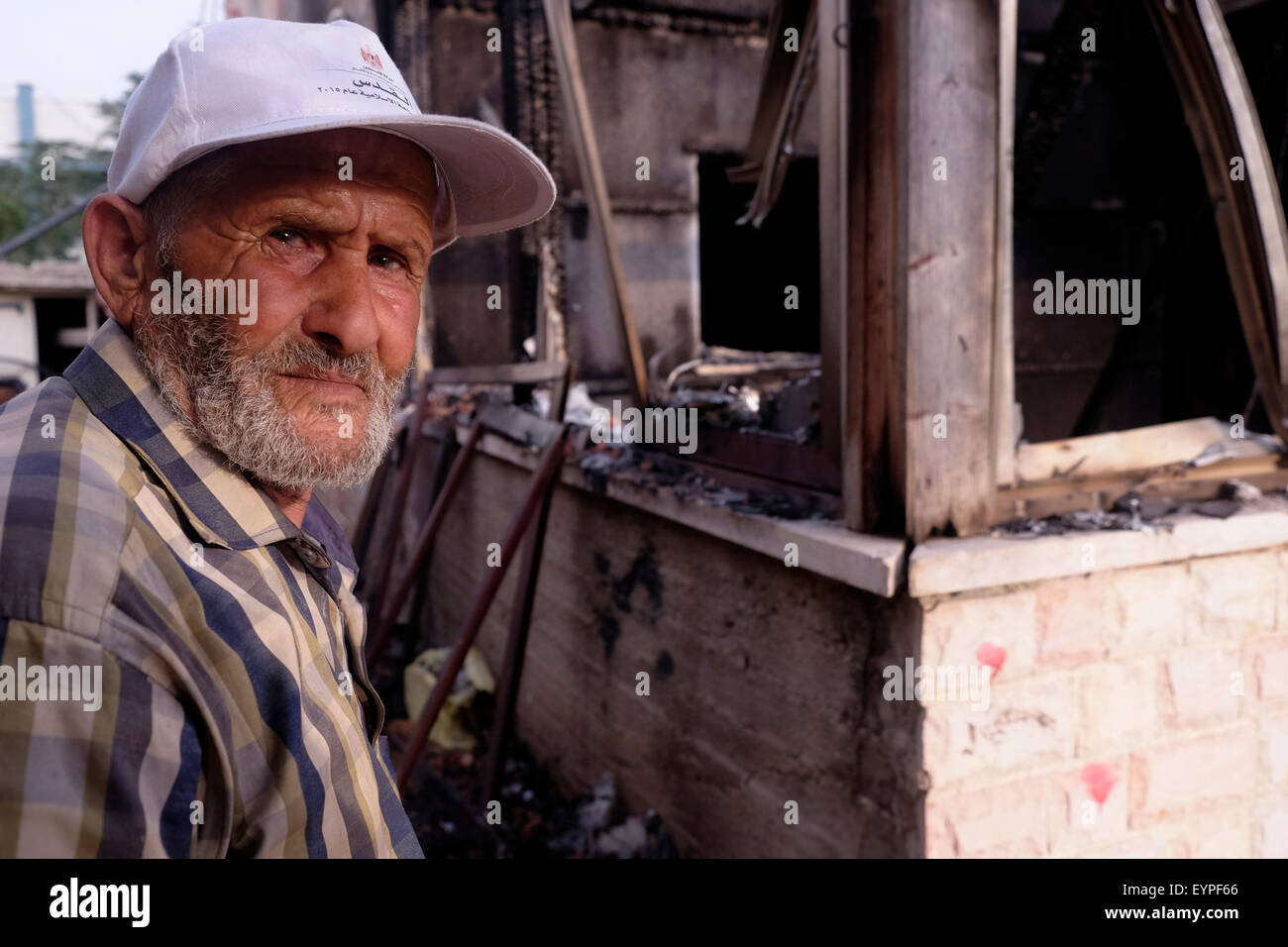 Man stands in front burned hi-res stock photography and images - Alamy