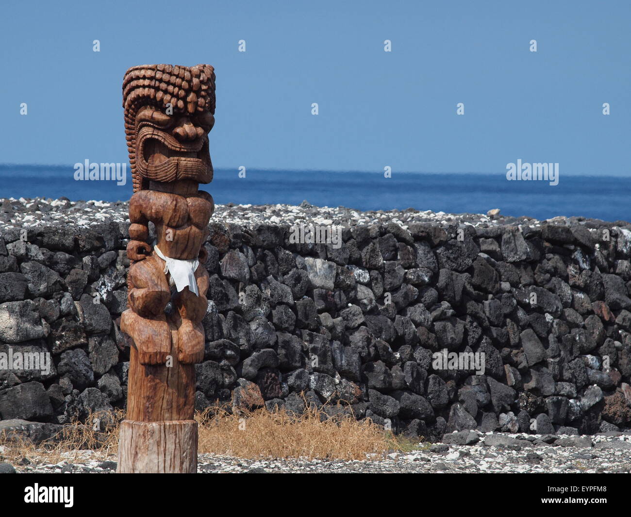 Hawaiian totem on the Big Island Stock Photo - Alamy