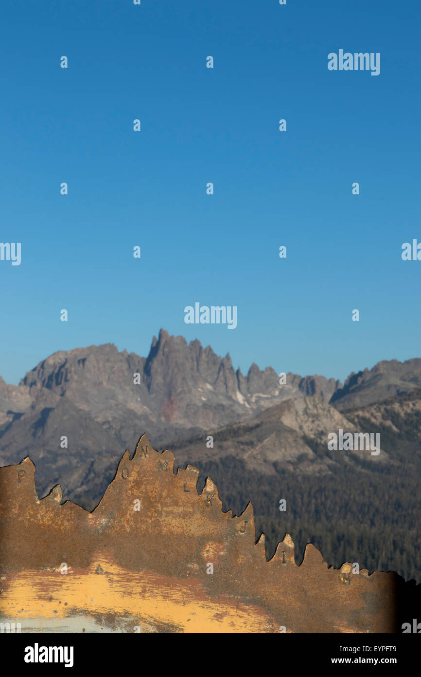 The Minaret mountain peak part of the Ritter range of mountains in the ...