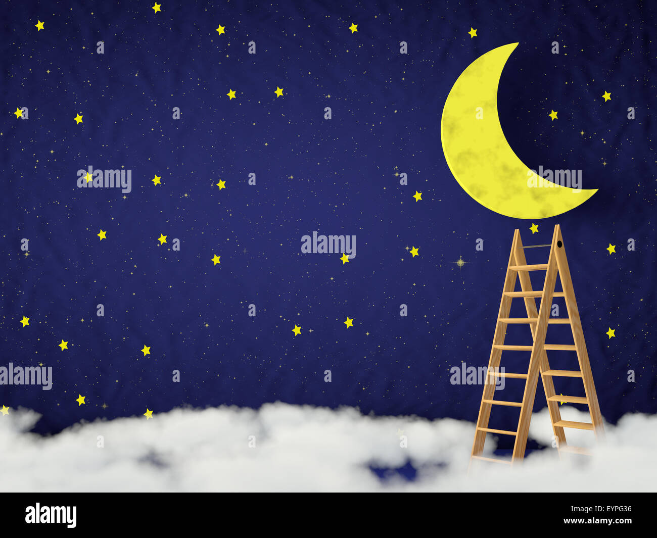 Ladder to the moon hi-res stock photography and images - Alamy