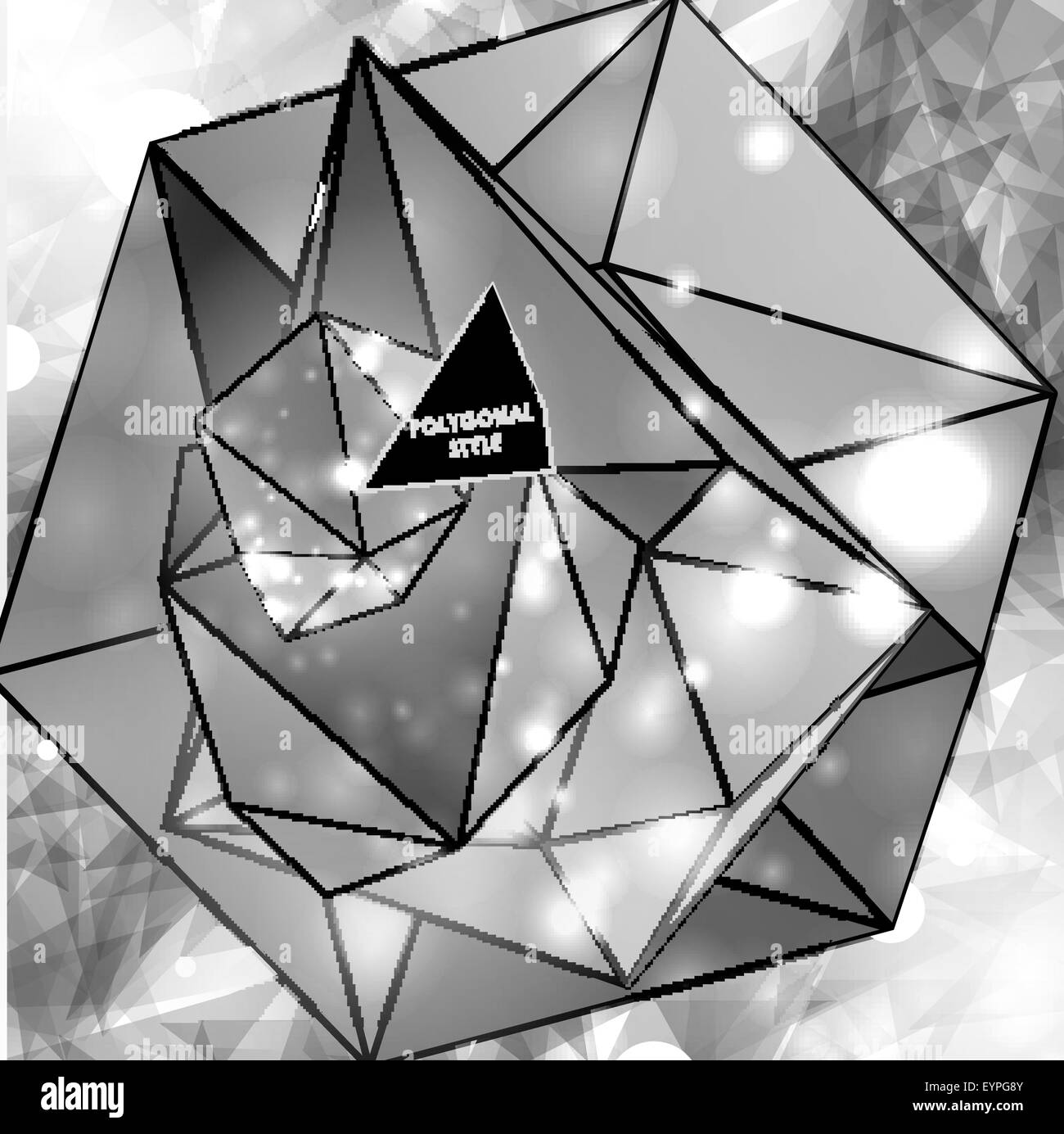 polygonal triangles and space background Stock Vector Image & Art - Alamy