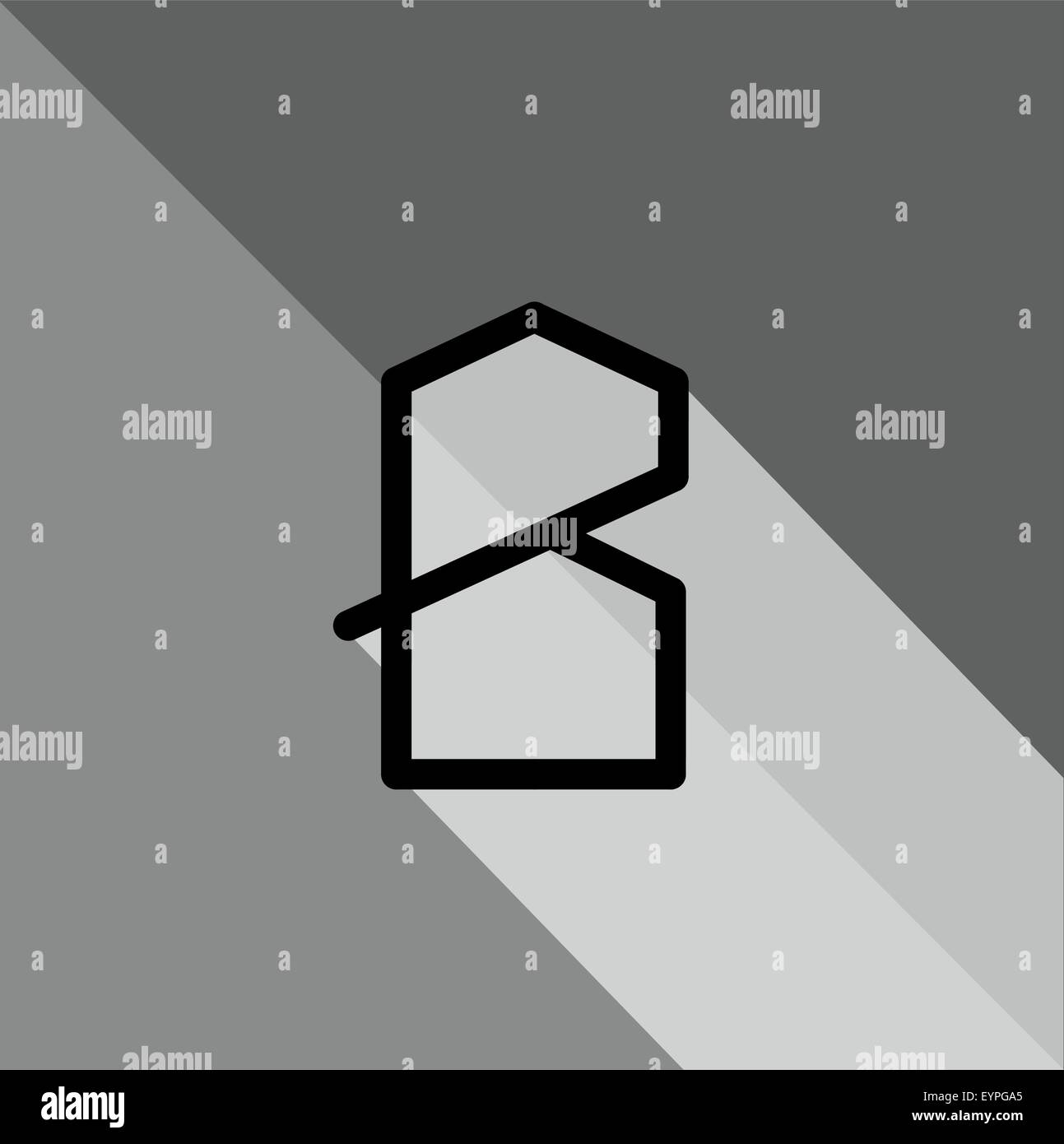 Vector round style minimalistic font hi-res stock photography and ...