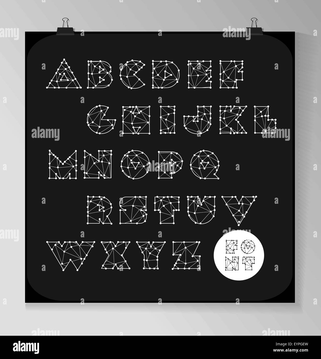 Abstract polygonal letter in Cosmic style Stock Vector Image & Art - Alamy