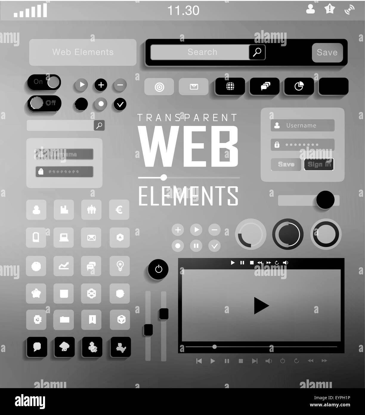 Vector flat transparent Web Stock Vector Image & Art - Alamy