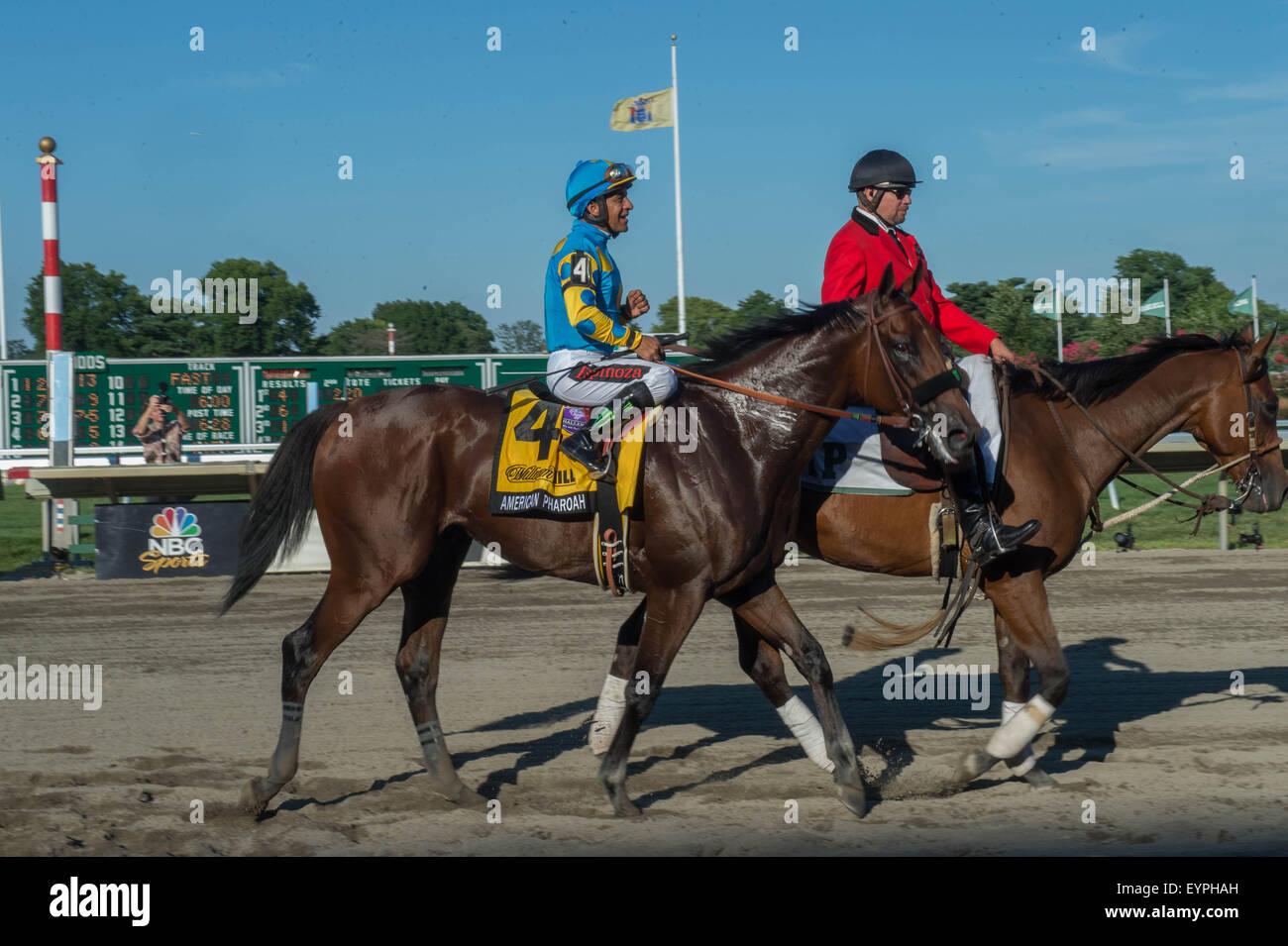 Oceanport, NJ, USA. 2nd Aug, 2015. 2015 Triple Crown winner AMERICAN ...