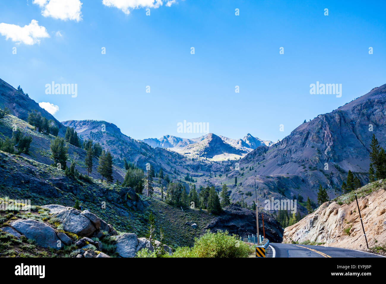 California State Route 108 Sonora Pass in August 2015 one of a few ...
