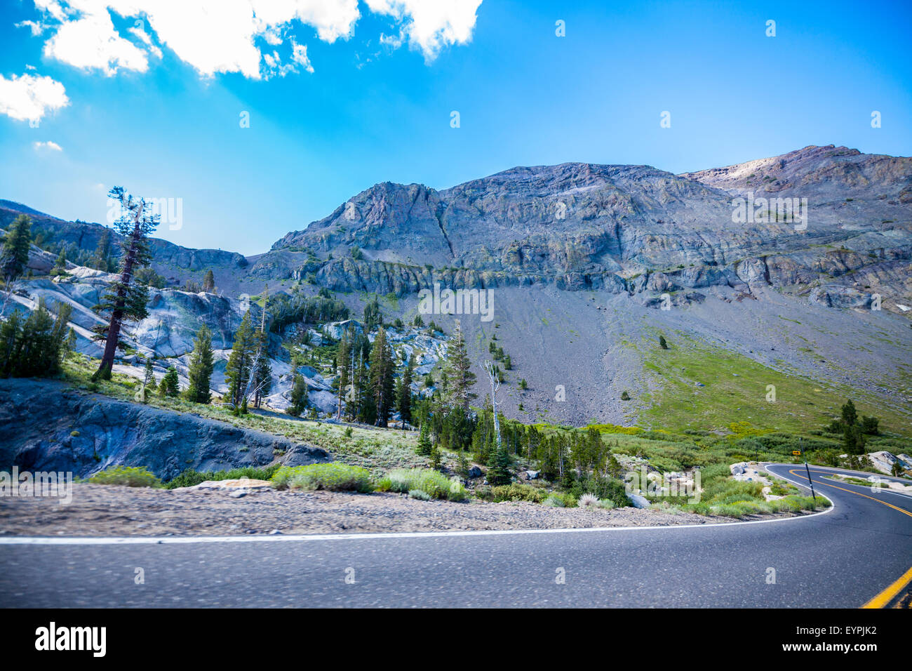California State Route 108 Sonora Pass in August 2015 one of a few ...
