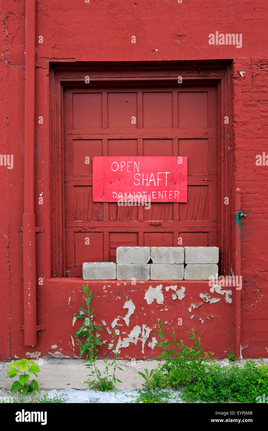 Warning door hi-res stock photography and images - Alamy