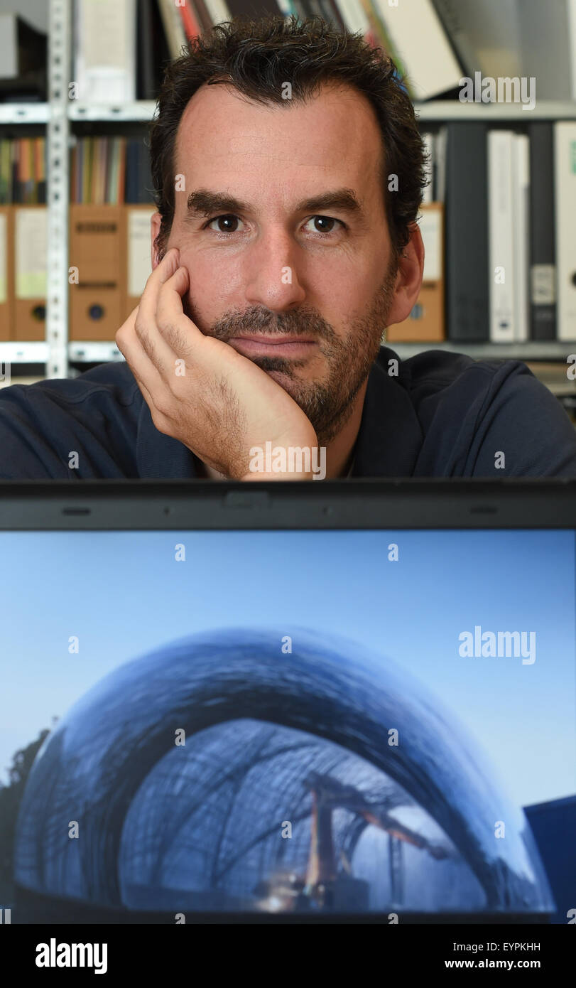 Frankfurt, Germany. 20th July, 2015. Architect Achim Menges on his ...