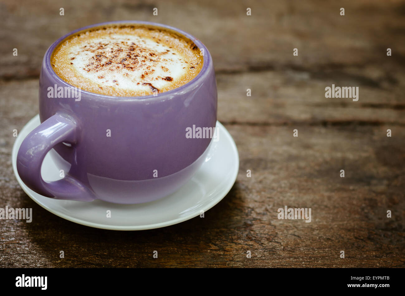 Cup of Hot Cappuccino Coffee Stock Photo - Alamy
