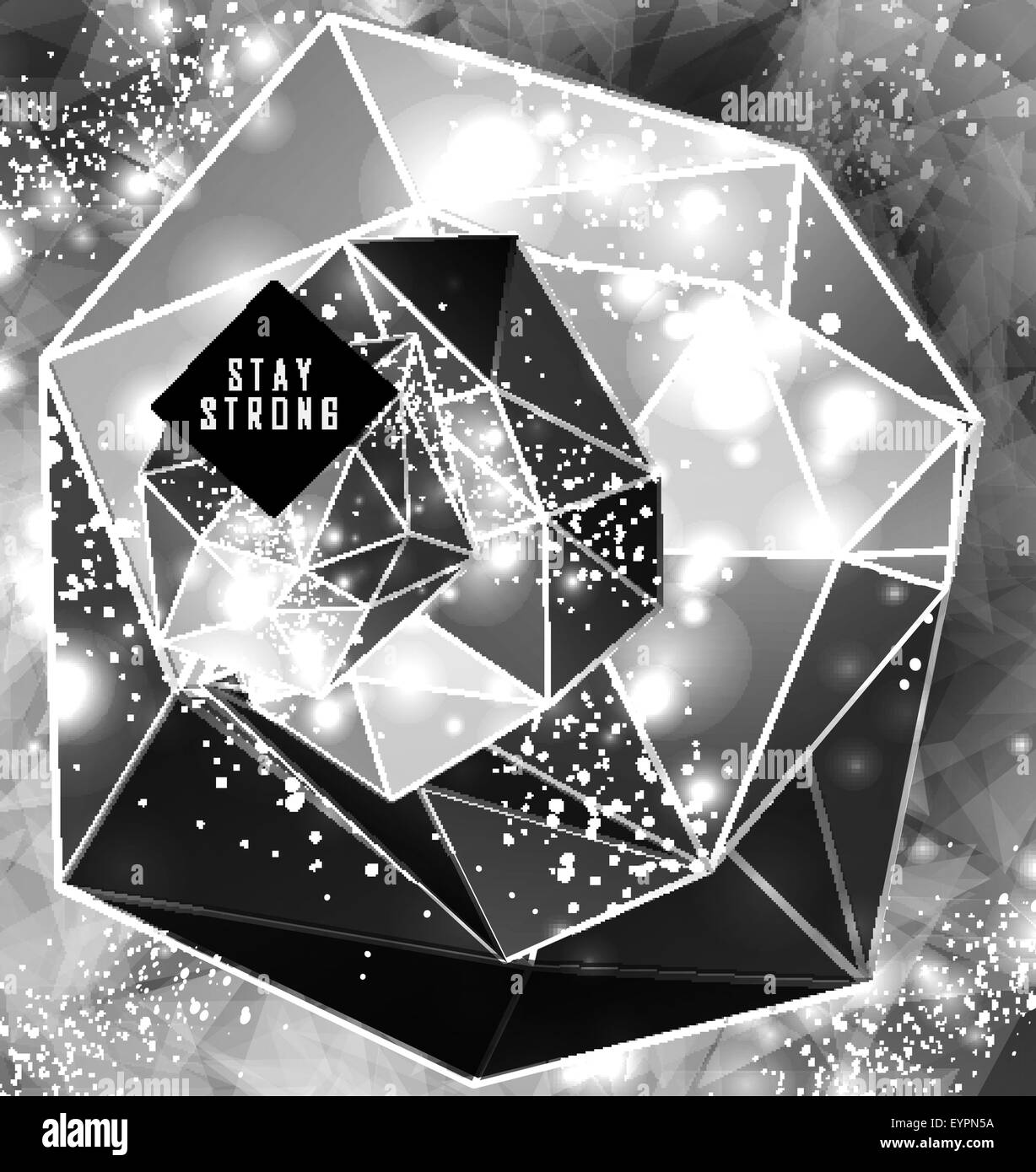 polygonal triangles and space background Stock Vector Image & Art - Alamy