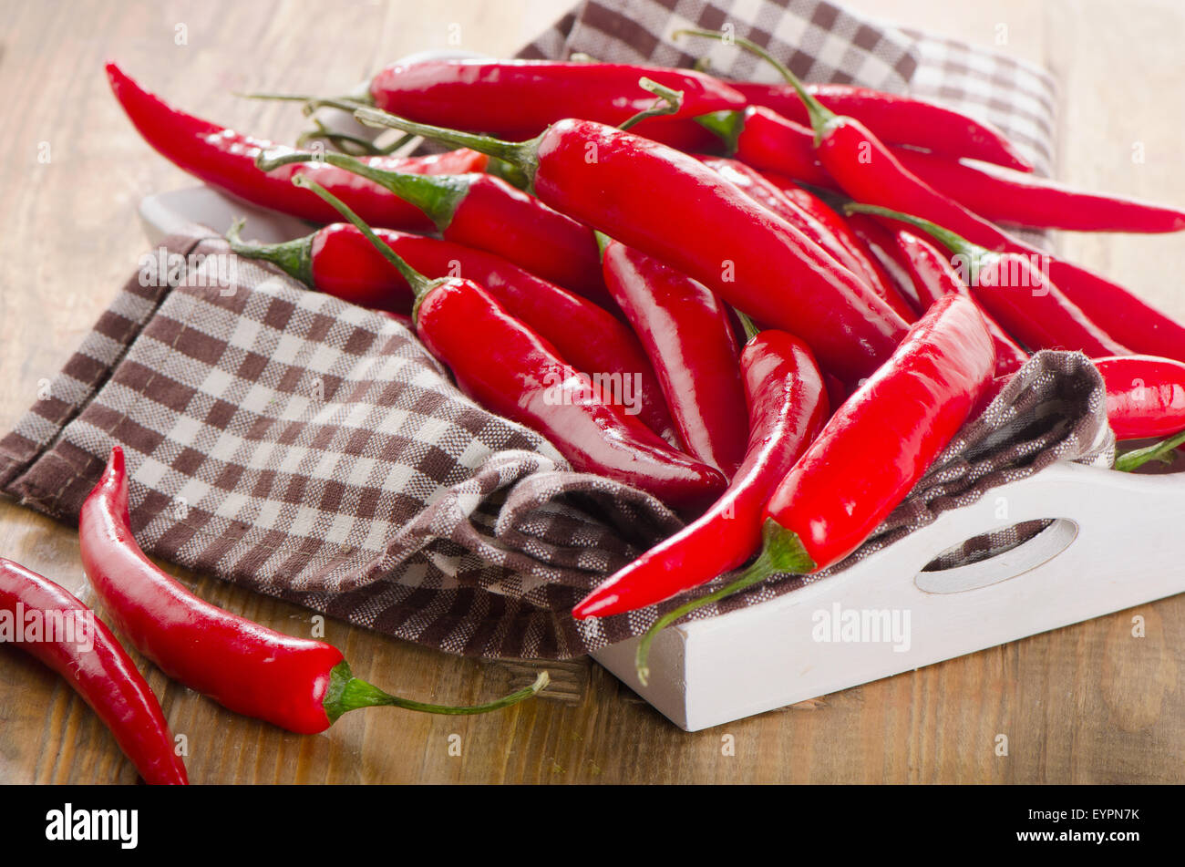 Chili in the box hi-res stock photography and images - Alamy