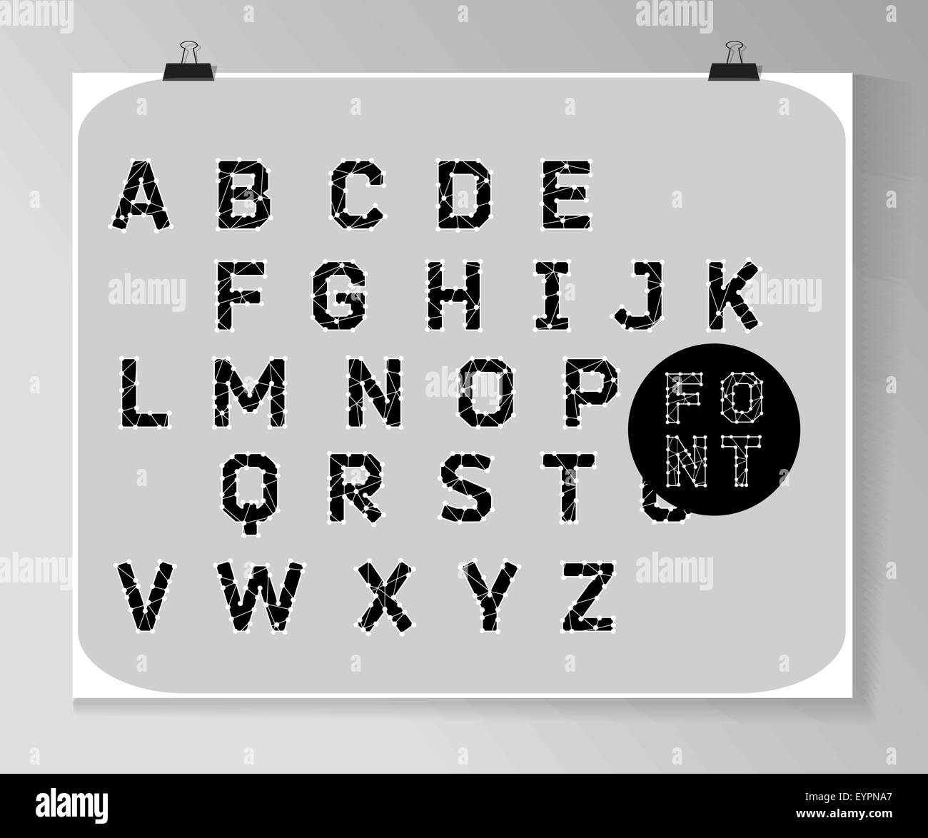 Abstract polygonal letter in Cosmic style Stock Vector Image & Art - Alamy