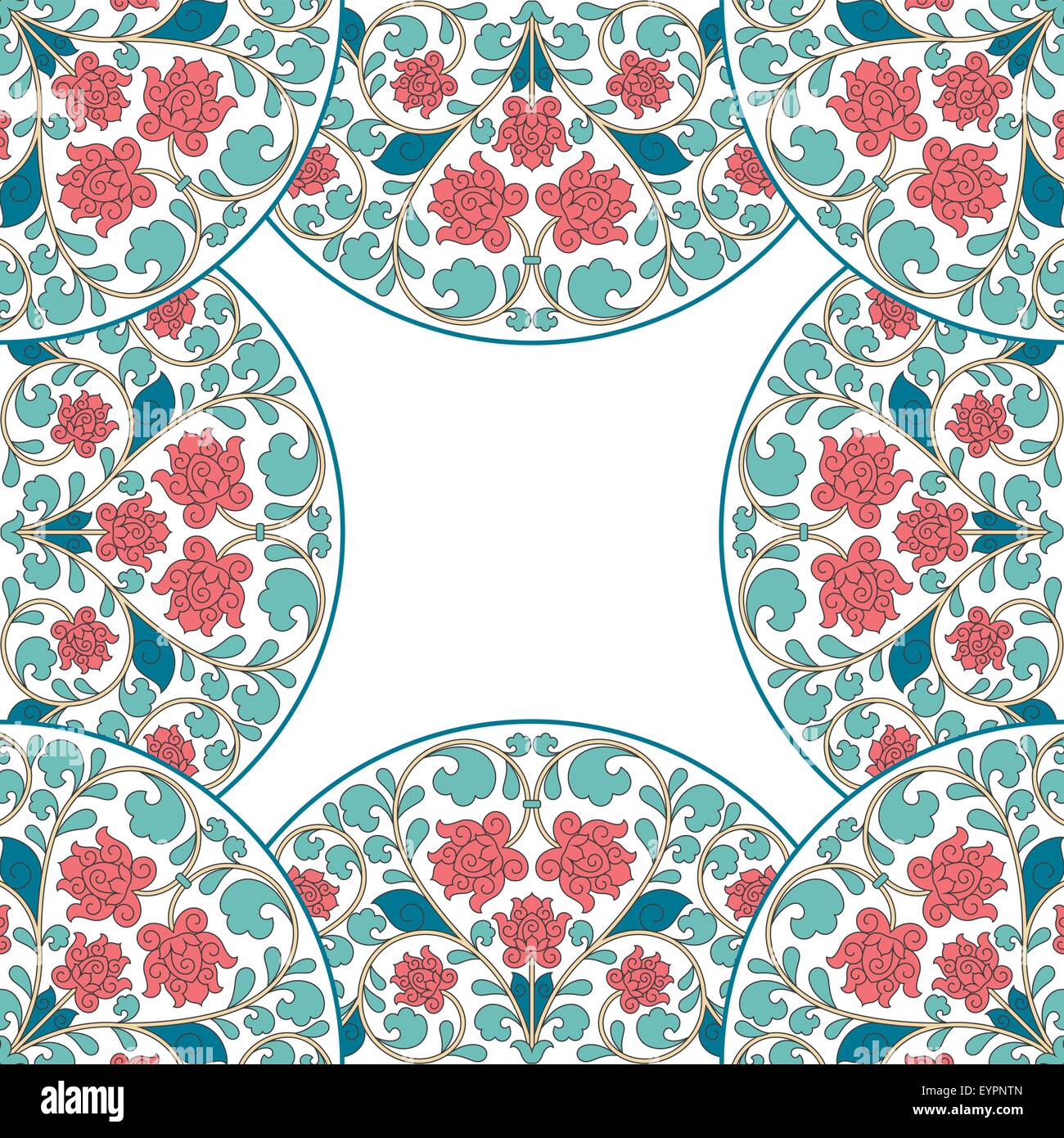 Floral oriental pattern in vintage style Stock Vector Image & Art - Alamy