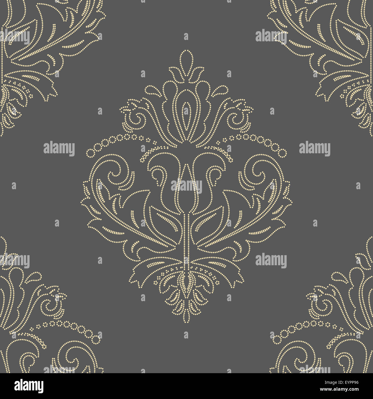 Damask Seamless Pattern Stock Photo - Alamy