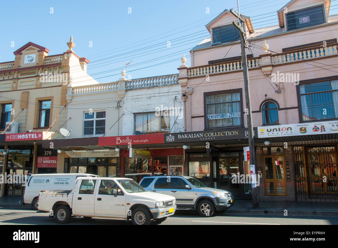 shops and stores on king street, in the inner west suburb of Newtown ...