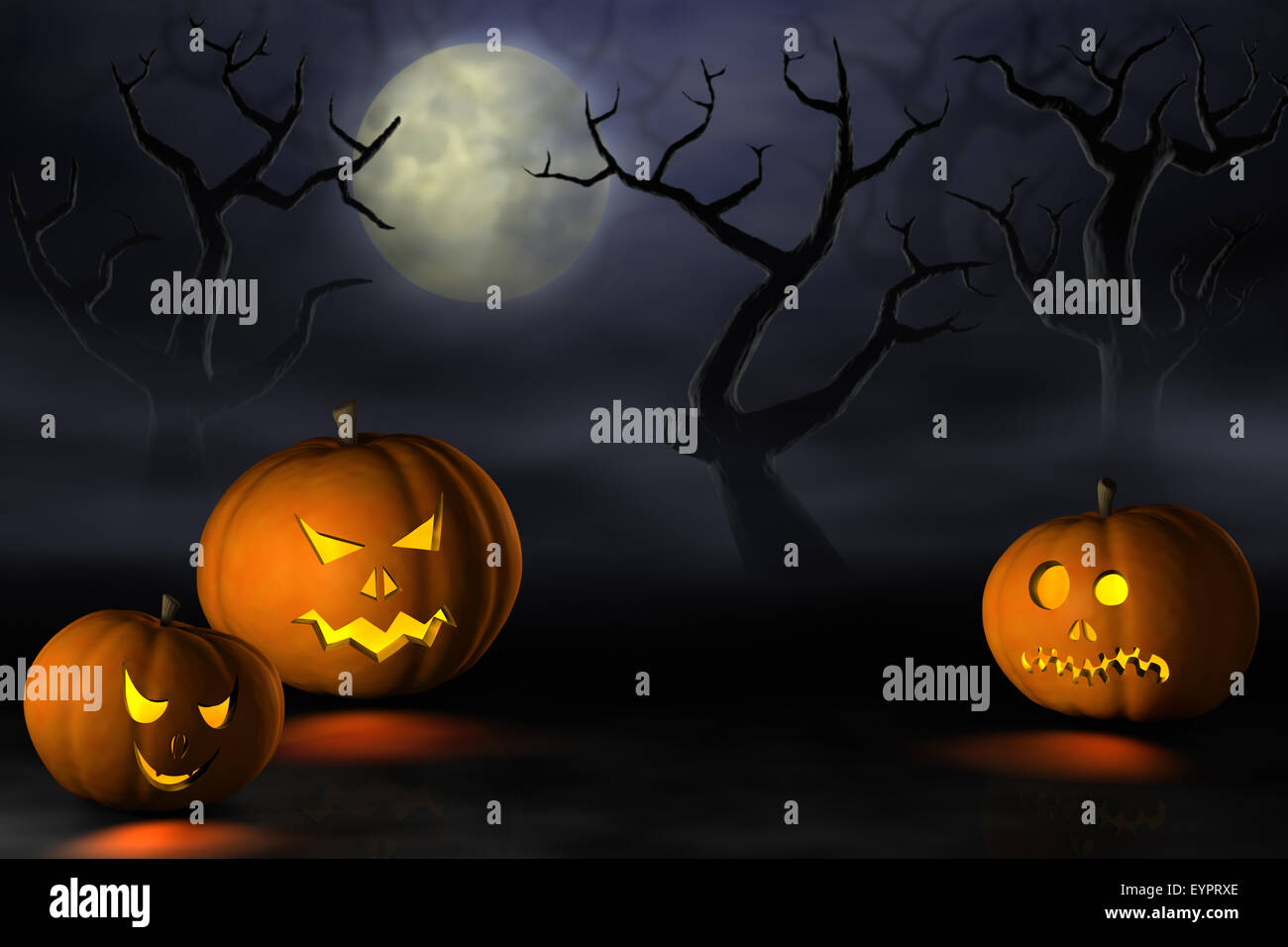Field fog moon scary hi-res stock photography and images - Alamy