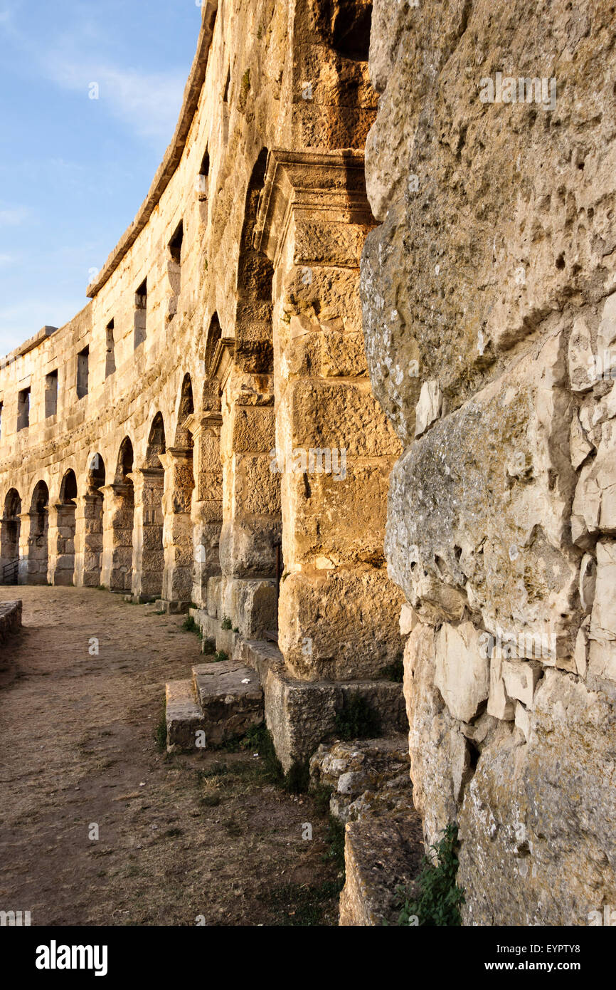 Pula, Istria, Croatia. The Pula Arena, a Roman amphitheatre built ...
