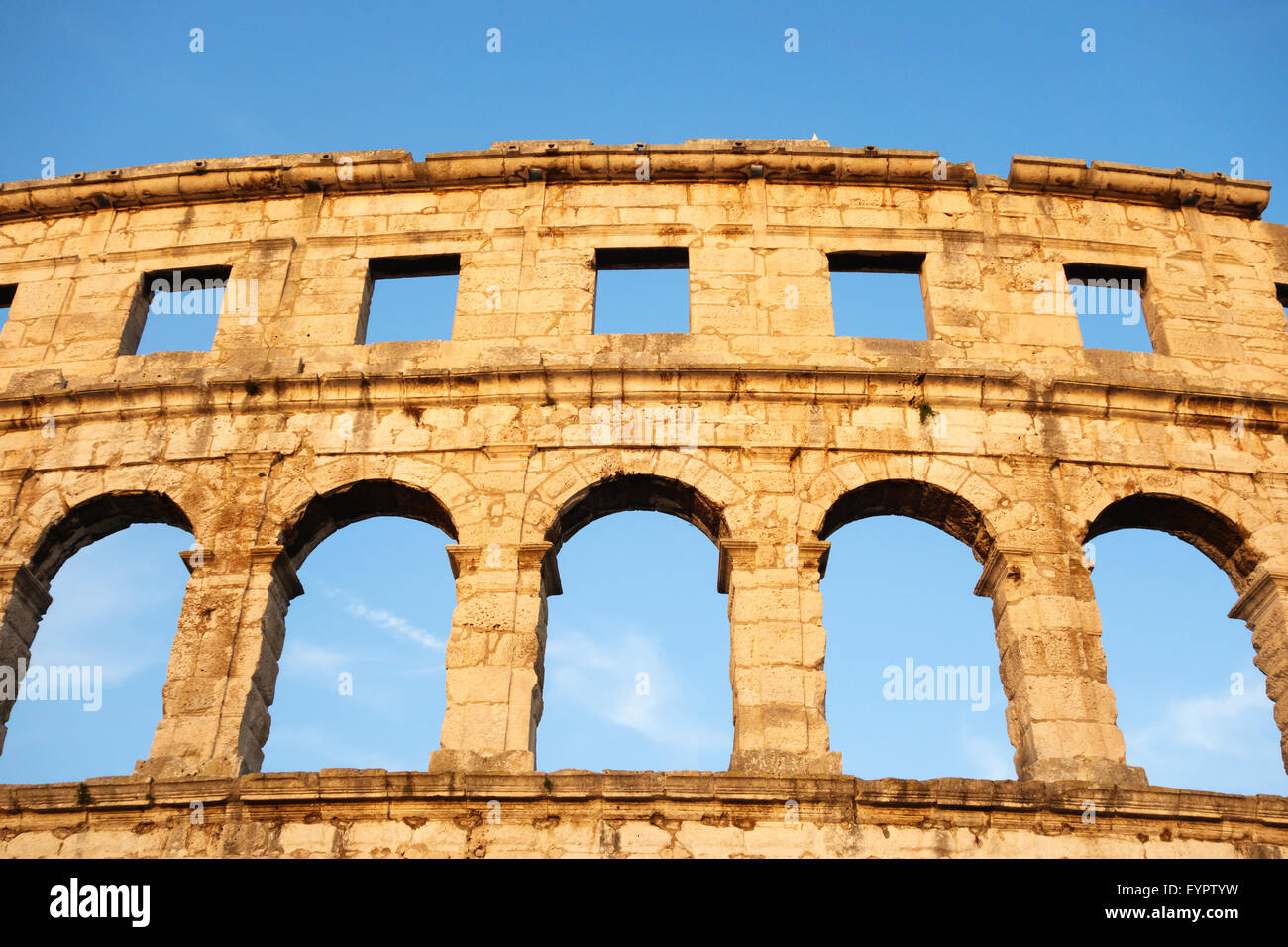 Pula, Istria, Croatia. The Pula Arena, a Roman amphitheatre built ...