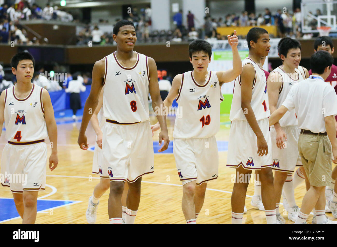 Hannaryz Arena, Kyoto, Japan. 3rd Aug, 2015. Meisei team group, AUGUST ...