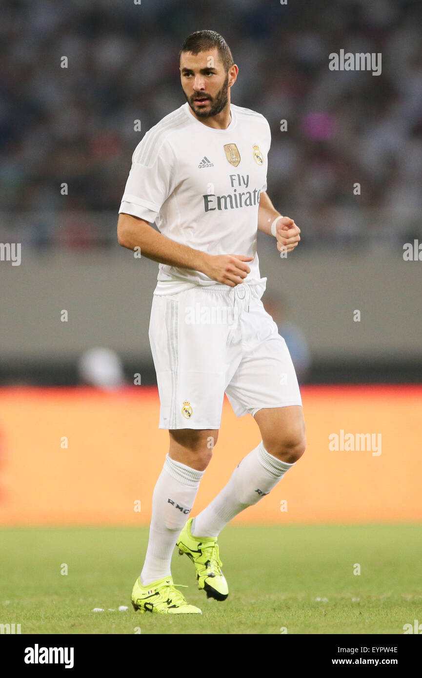 Shanghai, China. 30th July, 2015. Karim Benzema (Real) Football/Soccer ...