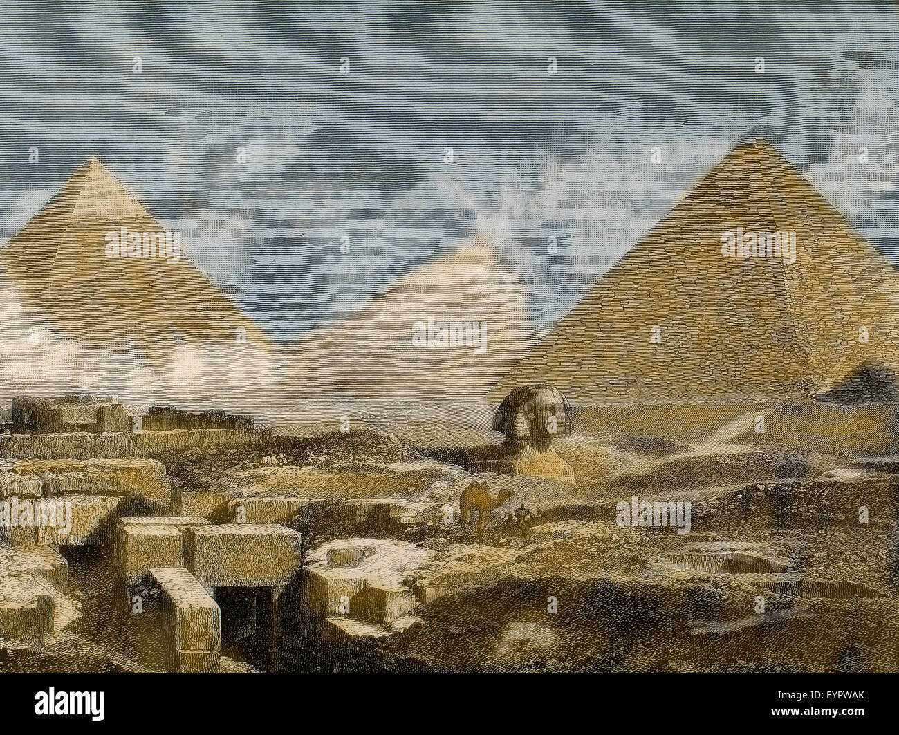 Pyramids of giza 19th century hi-res stock photography and images - Alamy