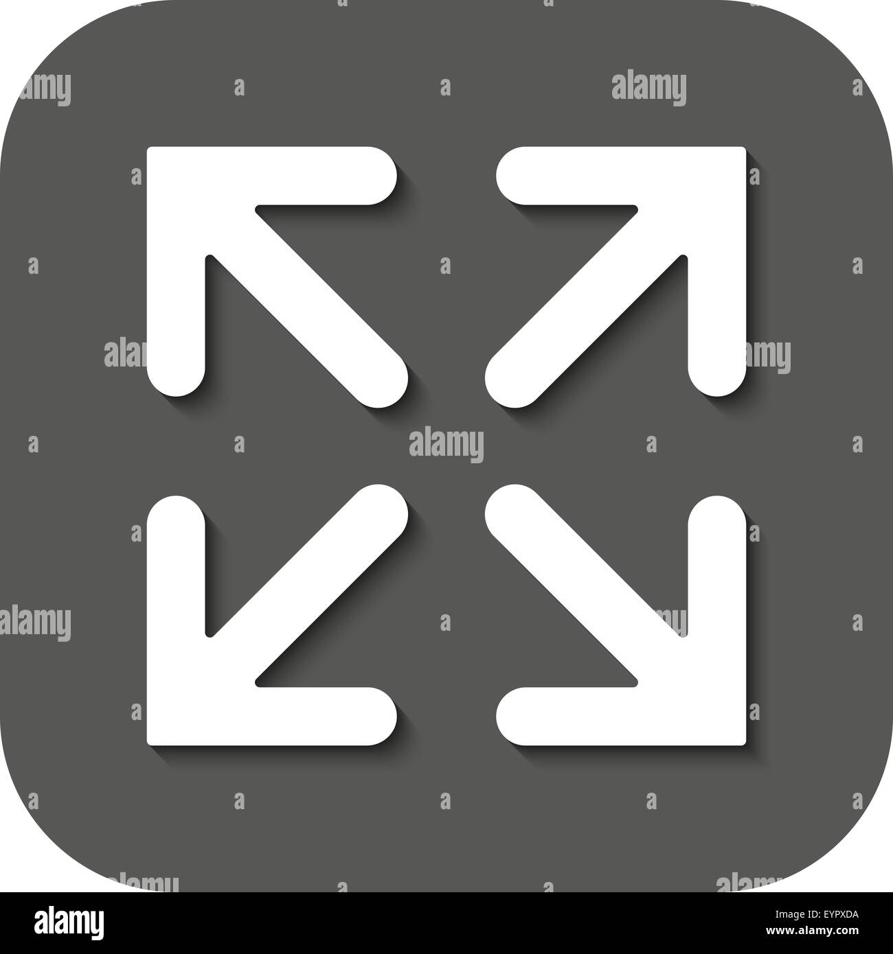 The full screen icon. Arrows symbol. Flat Stock Vector Image & Art - Alamy