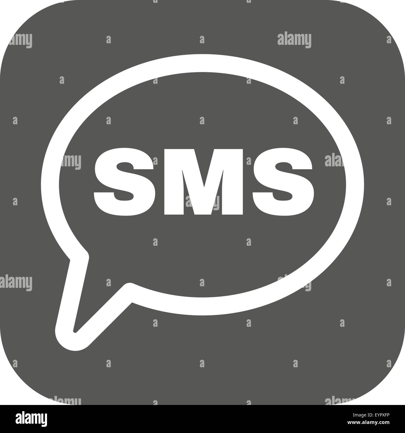 The sms icon. Text message symbol. Flat Stock Vector Image & Art - Alamy