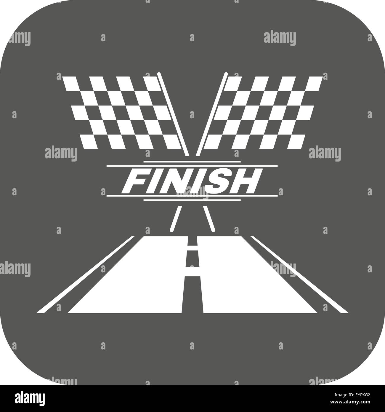 Finish line car race road hi-res stock photography and images - Alamy