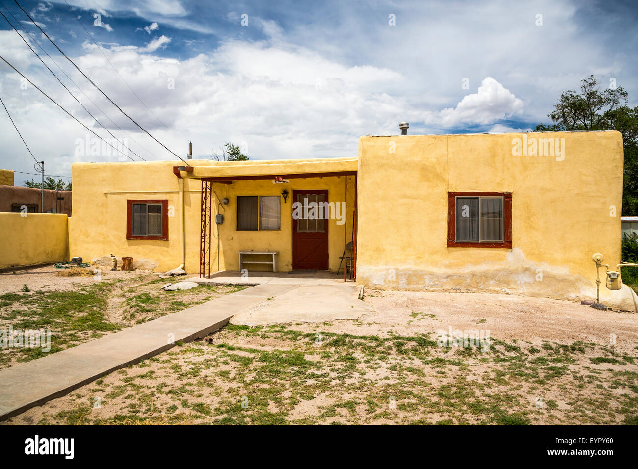 A village home in the Pueblo of Isleta, New Mexico, USA Stock Photo - Alamy