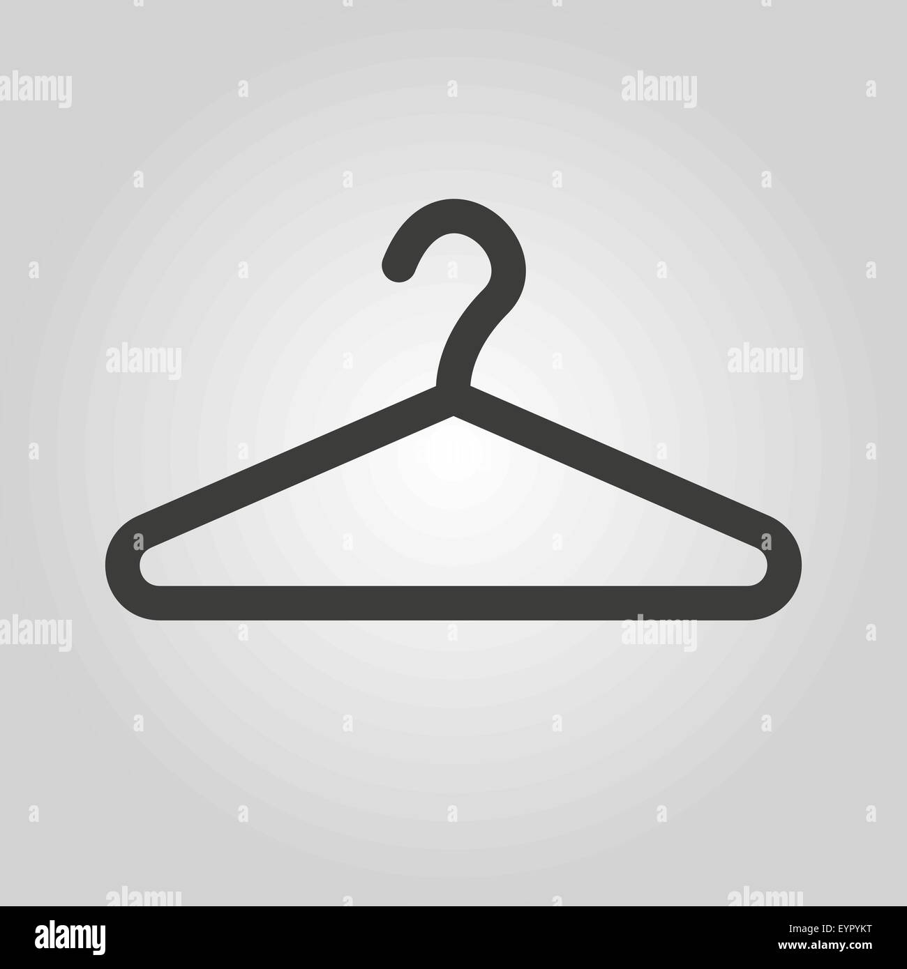 The hanger icon. Coat rack symbol. Flat Stock Vector Image & Art - Alamy