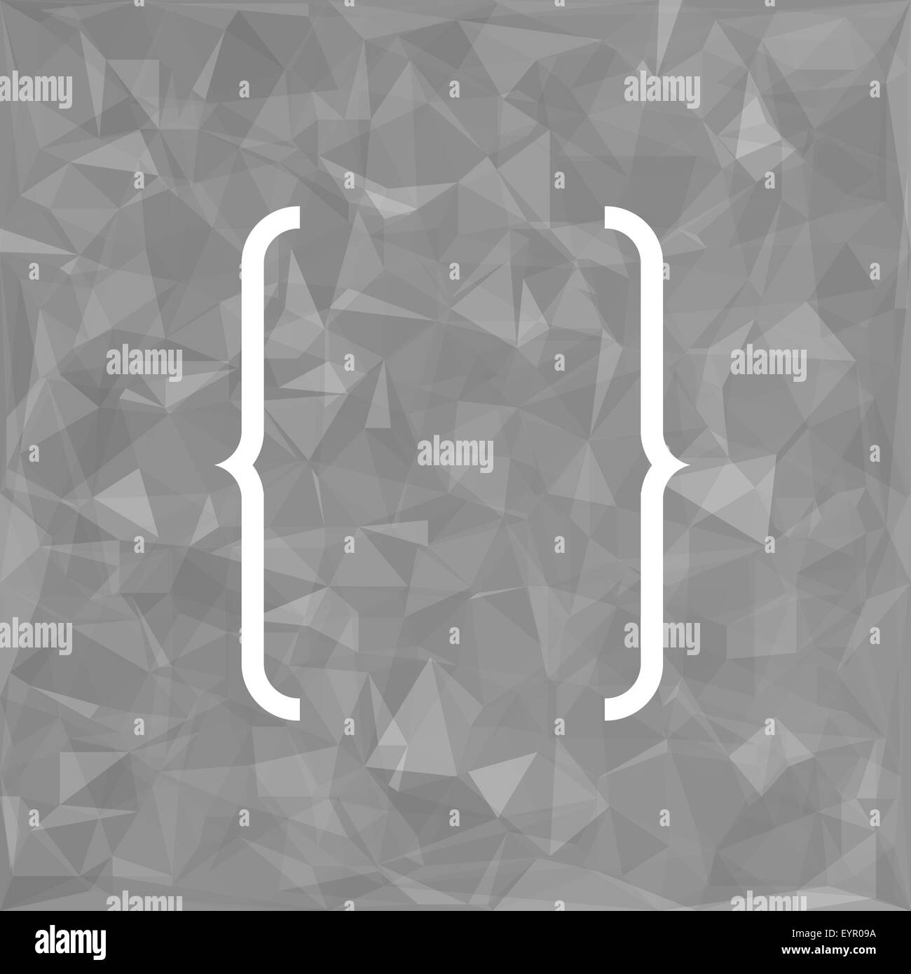 Curly Bracket Icon Stock Vector Image & Art - Alamy