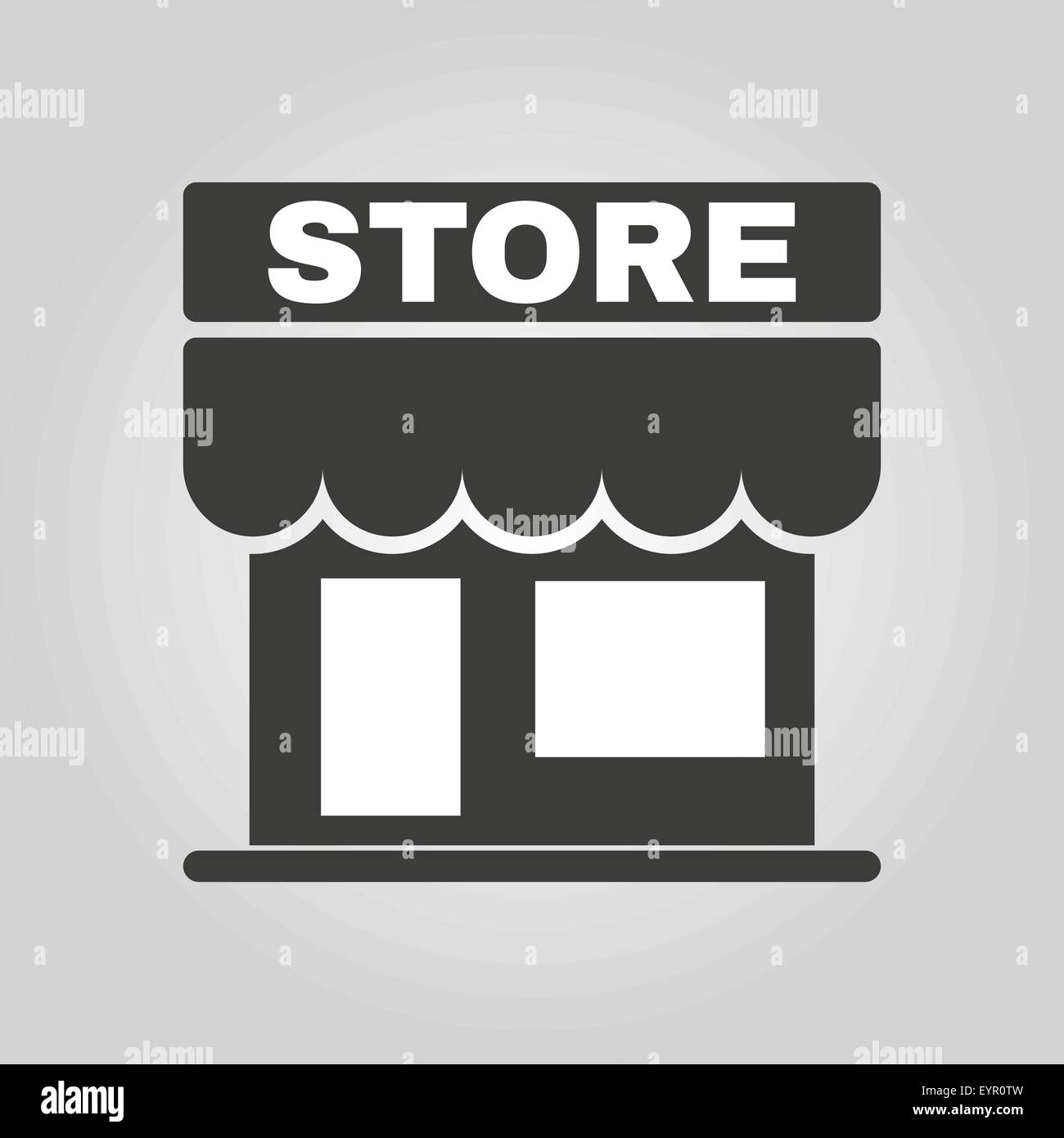 Flat shop front sign hi-res stock photography and images - Alamy