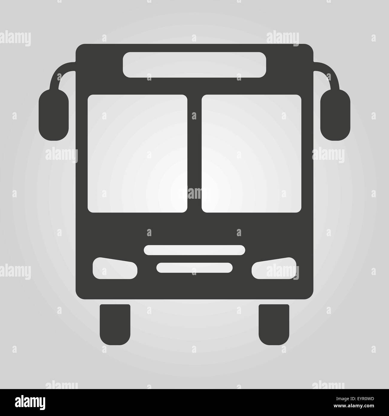 The bus icon. Public transport stop symbol. Flat Stock Vector Image ...