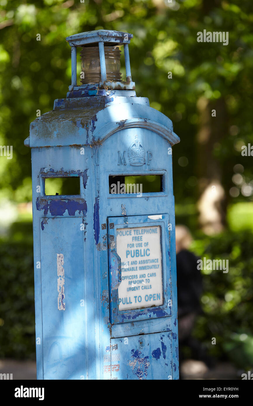 A Police Telephone Stock Photo - Alamy