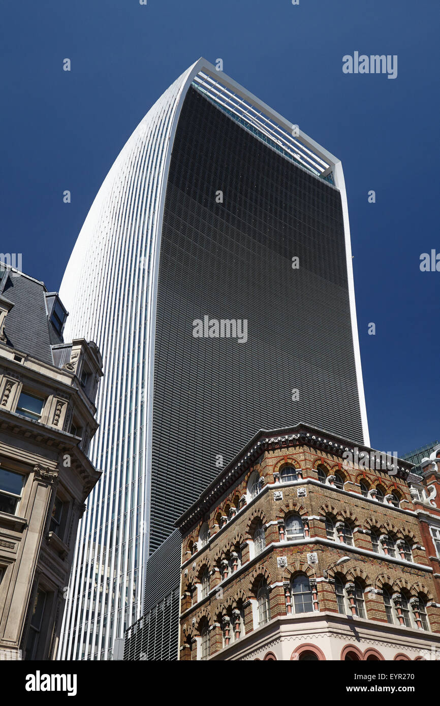 The Walkie-Talkie building (20 Fenchurch Street) seen from Eastcheap ...