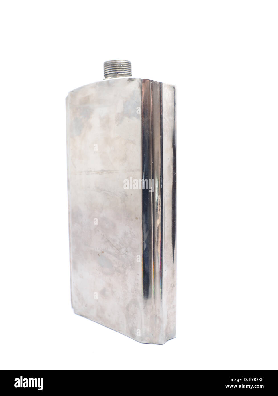 hiking flask on a white background Stock Photo - Alamy