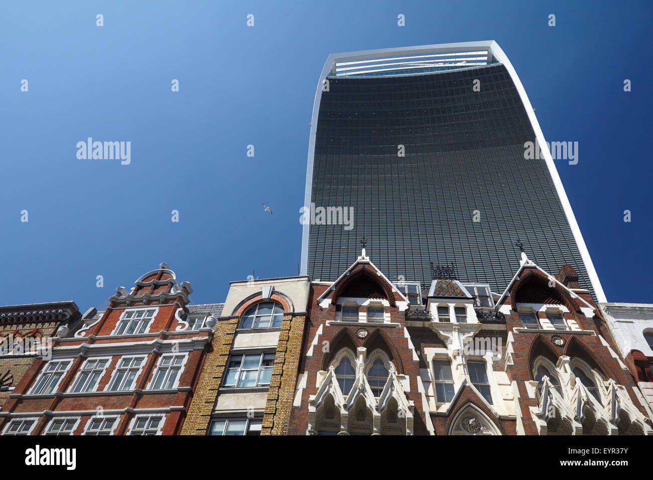 The Walkie-Talkie building (20 Fenchurch Street) seen from Eastcheap ...
