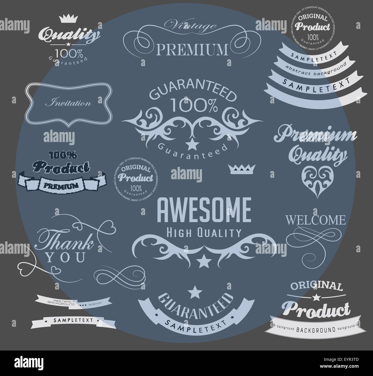 Set of calligraphic elements for design Stock Vector Image & Art - Alamy